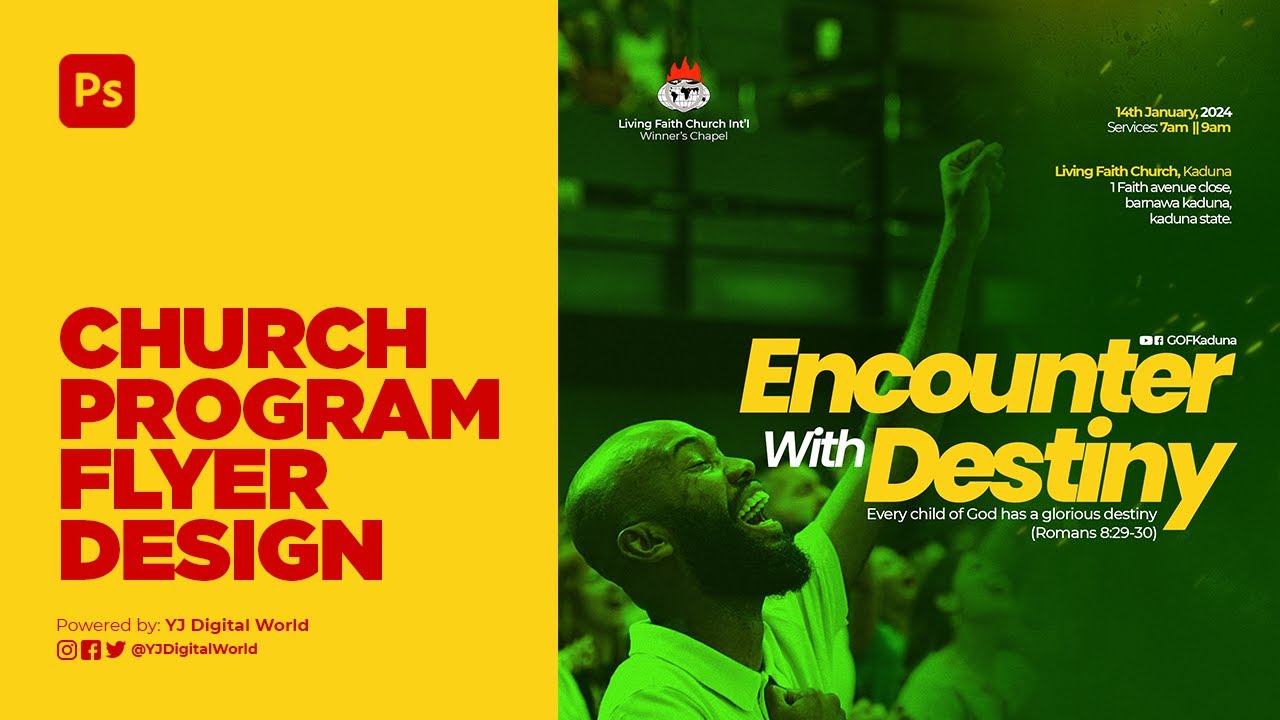 Church Flyer Design | Worship Flyer | Photoshop Tutorial - YouTube