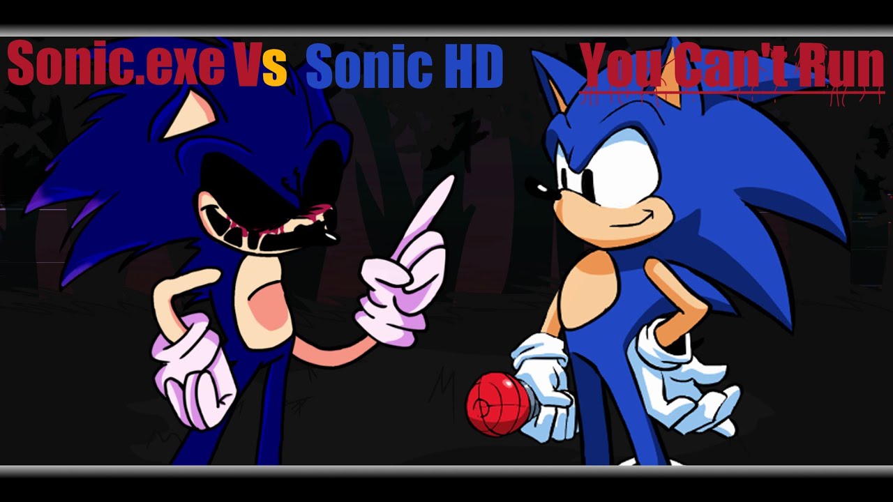 You Can't Run Sonic.exe vs Sonic HD | Friday Night Funkin' Multiplayer vs Sonic.exe V2 - YouTube