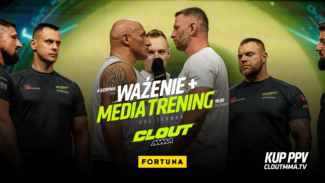 CLOUT MMA 1: CEREMONIA WAŻENIA i MEDIA TRENING - YouTube
