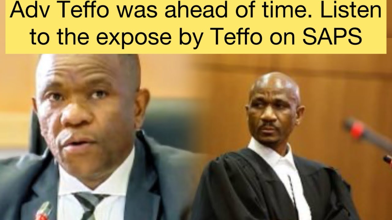 Advocate Teffo was ahead of his time. Listen to his expose on SAPS and ...