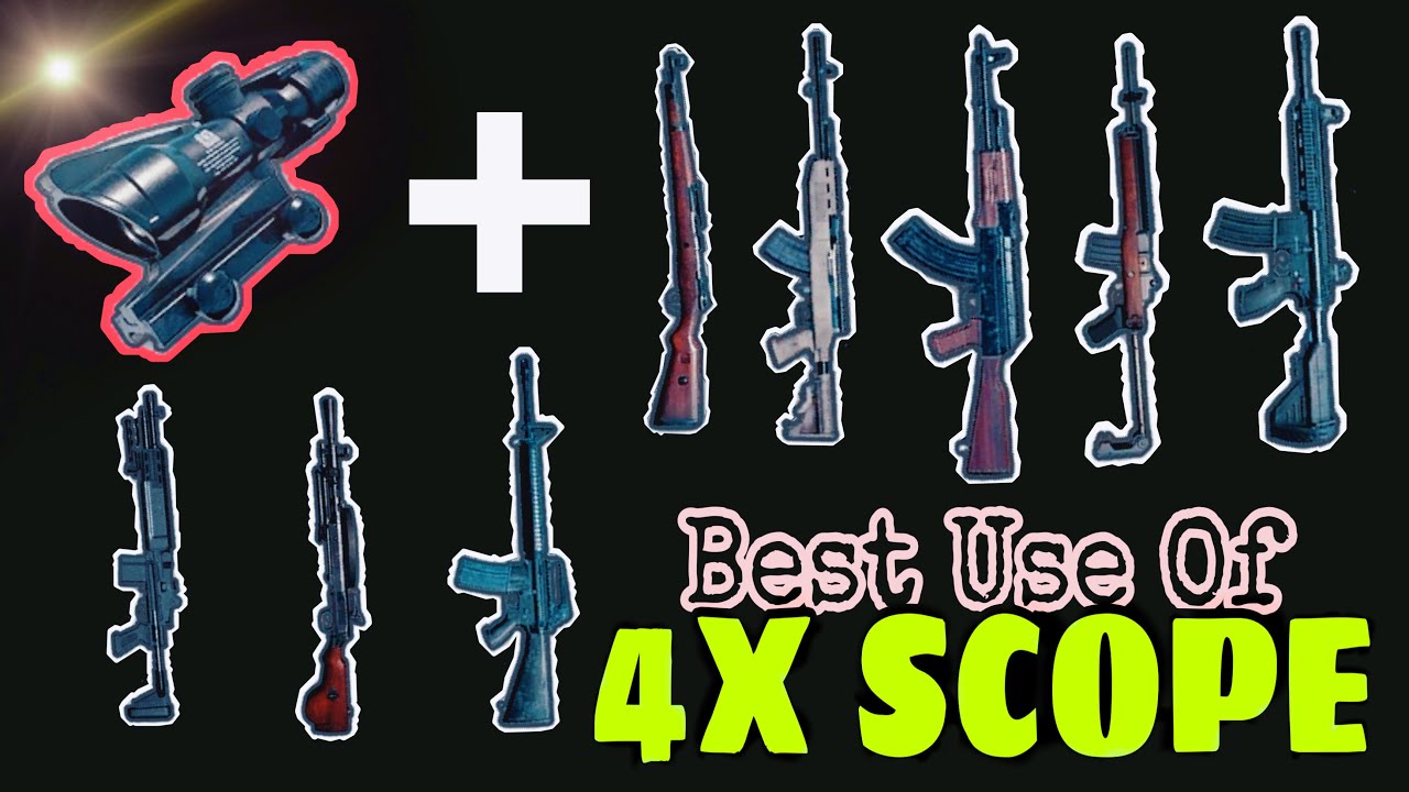 How To Use 4x Scope On Any Gun • PUBG Mobile Tips And Tricks ...