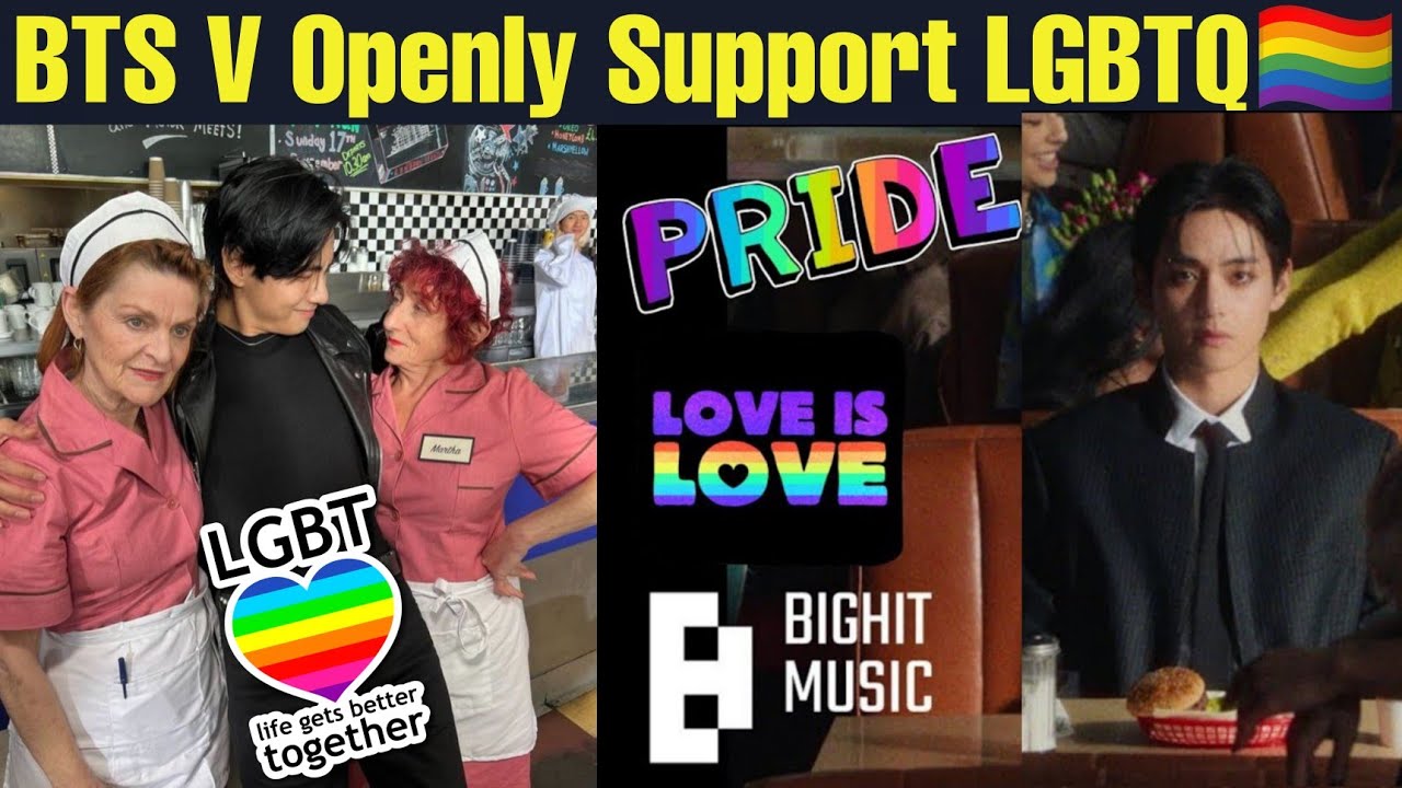 Haters:- BTS V is Gay 😰 BTS V Support LG🅱️TQ Openly 😱 Taehyung Latest ...