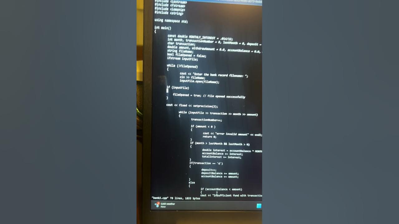 Week 5 programming - YouTube