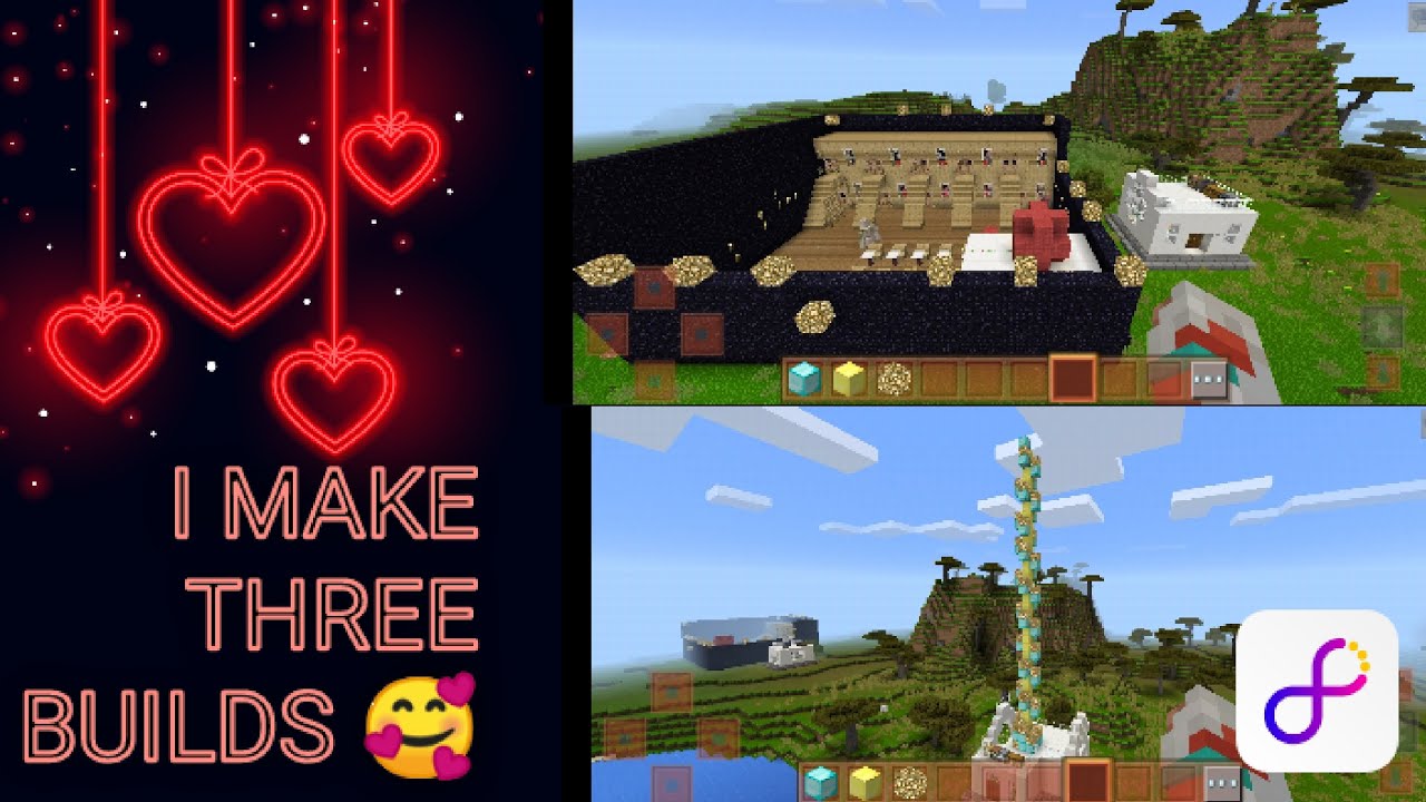 hello everyone I made three builds in my Minecraft world 🌎 - YouTube