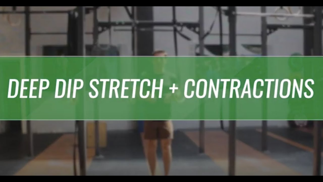 Deep Dip Stretch with Contractions - YouTube