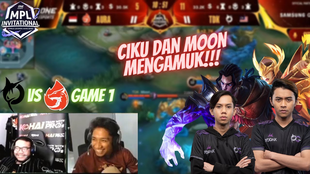 CIKU DAN MOON MENUNJUKKAN TARINGNYA!!! - MPLI TODAK VS AURA GAME 1 ...