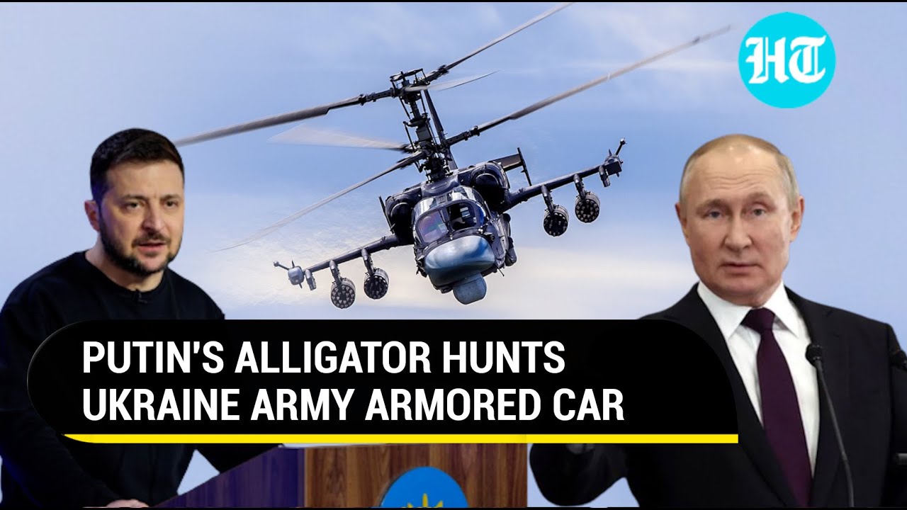 Russian Alligator strikes Ukraine Army armored car in a residential ...