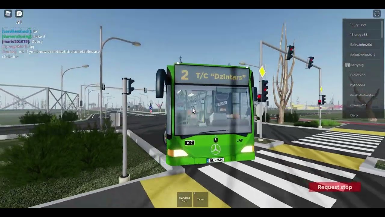 ROBLOX: Lugane O530 #107 Linia 2 Kier. T/C Dzintars - YouTube