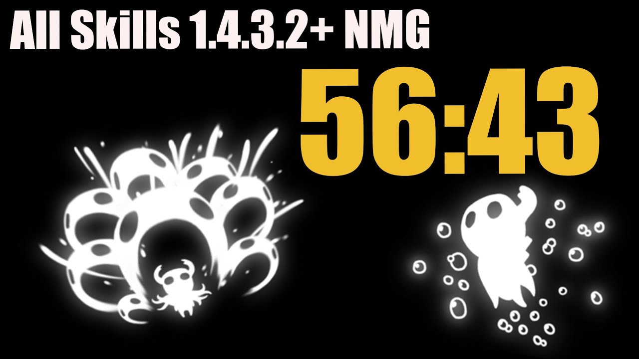 Hollow Knight All Skills 1.4.3.2+ NMG in 56:43 - YouTube