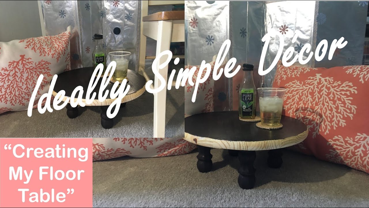 DIY: "Nice low table for floor sitting or beside low chairs" - YouTube