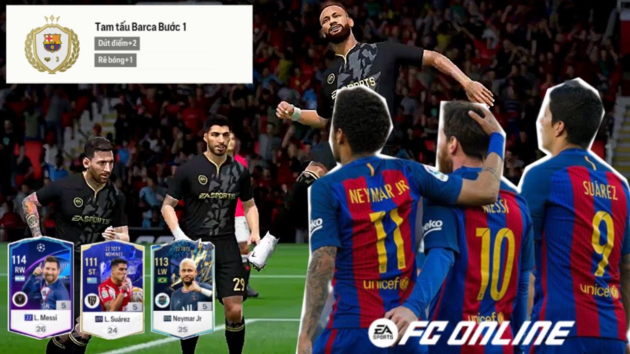 Team color FCO với TAM TẤU MSN BARCA 2014/2015 | Messi 22UCL - Neymar ...