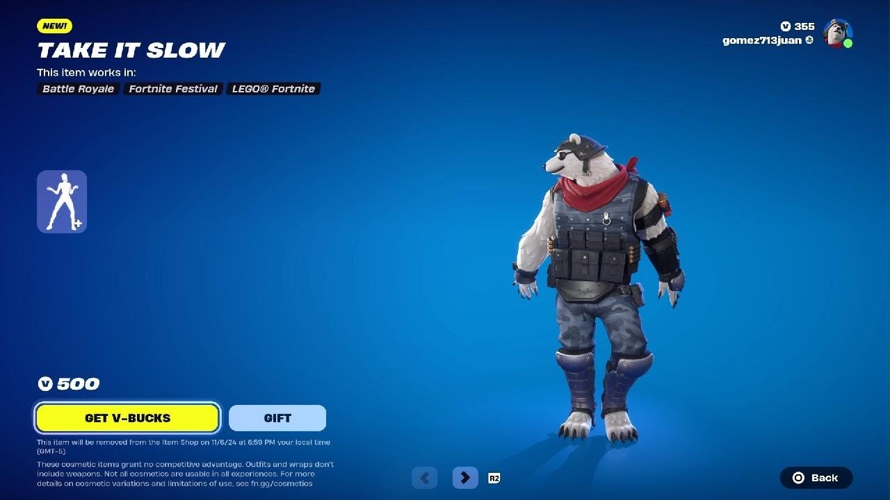 NEW EMOTE TAKE IT SLOW - YouTube