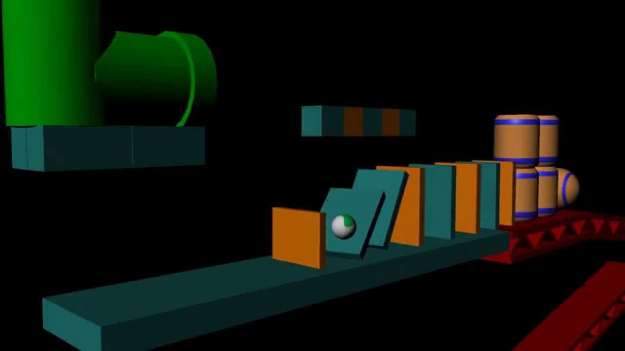 3D Animation: Retro Game Dynamics Simulation - YouTube