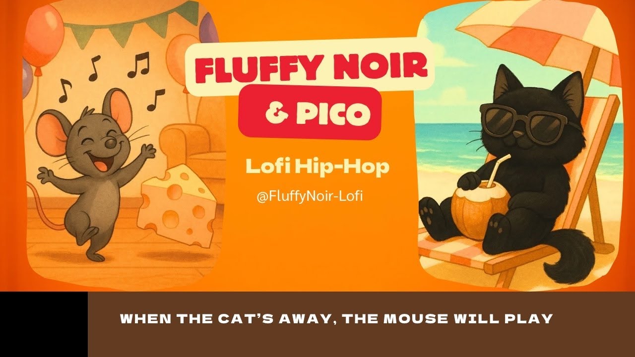 Two friends, one vibe. /Fluffy Noir & Pico 🐾 Lofi Hip-Hop Beats for ...