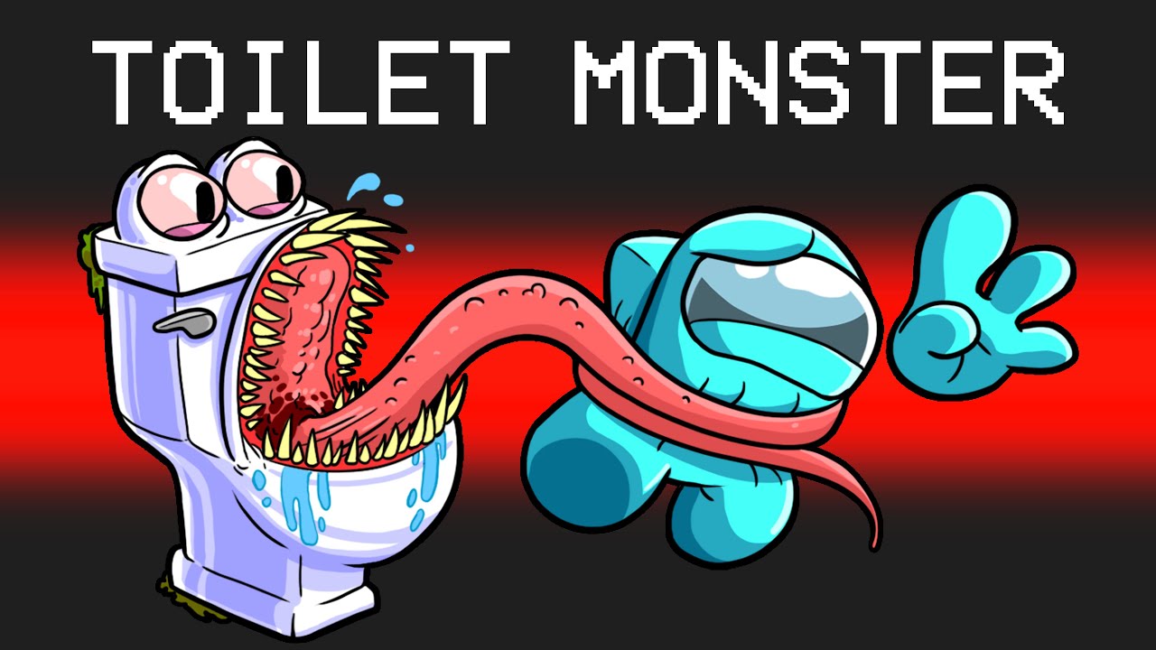Toilet Monster in Among Us - YouTube