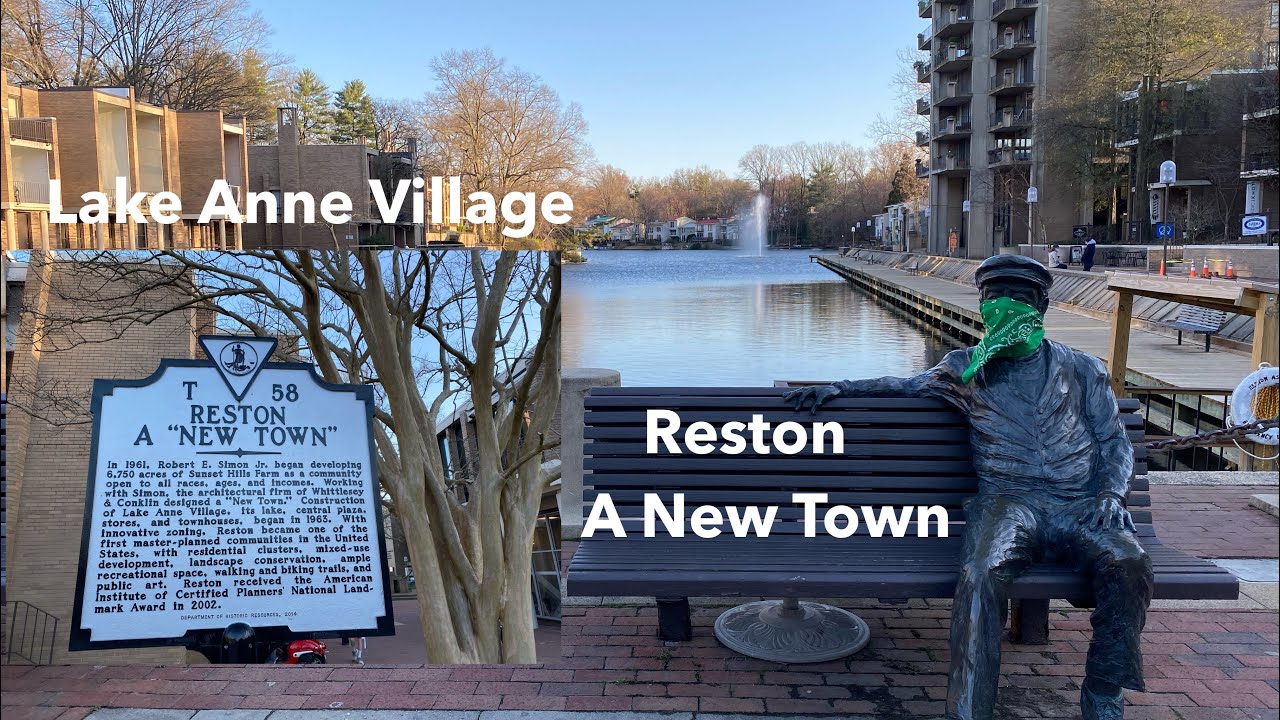 A New Town - RESTON | Lake Anne Village Center | Van Gogh Bridge ...