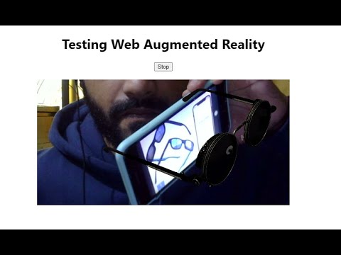 Augmented reality using web tech using react js - YouTube