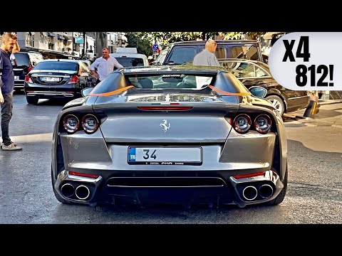 İstanbul'daki Süperspor Araçlardan V12 Senfonisi!(Ferrari 812 Bolluğu!)