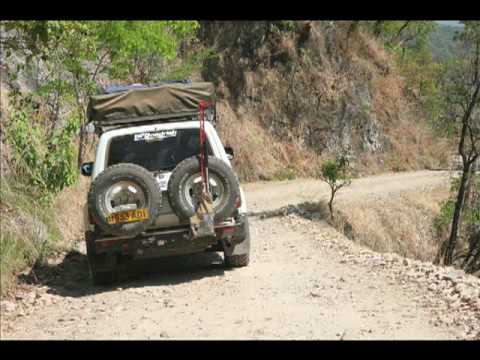 Dangerous Road in Malawi in Land Cruiser