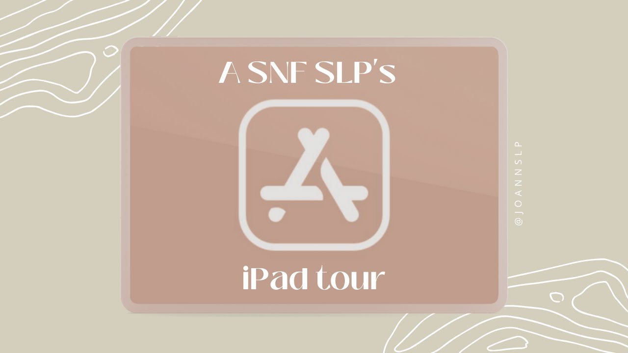 A SNF SLP's iPad Tour - YouTube
