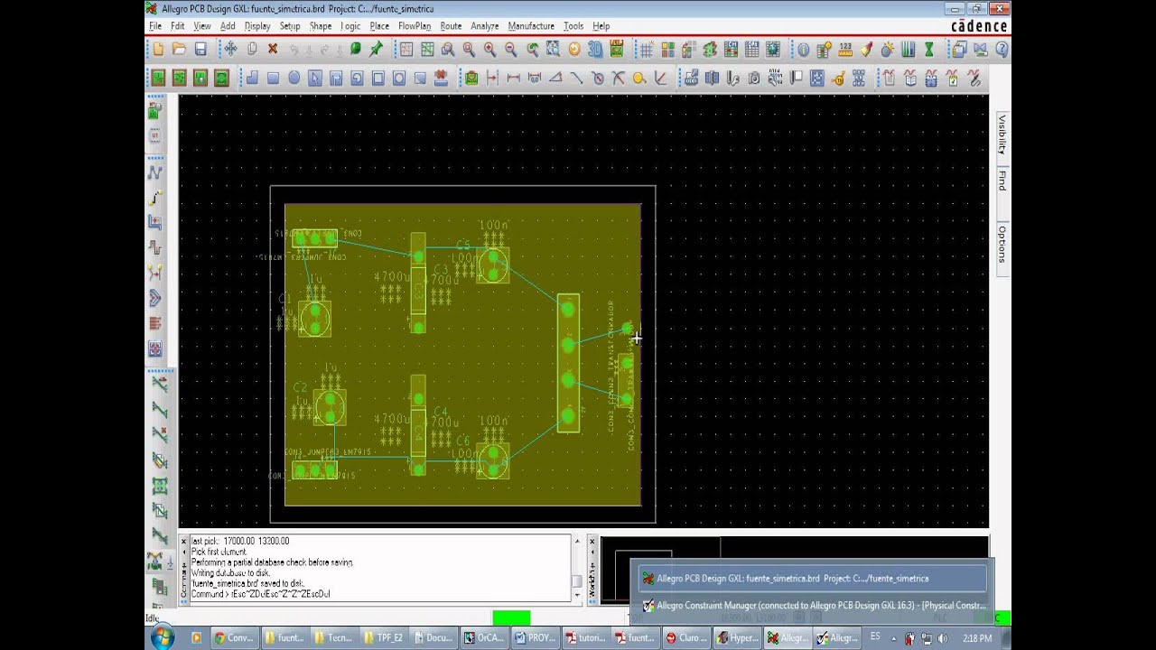 PCB Editor 16.3 tutorial 2 - YouTube