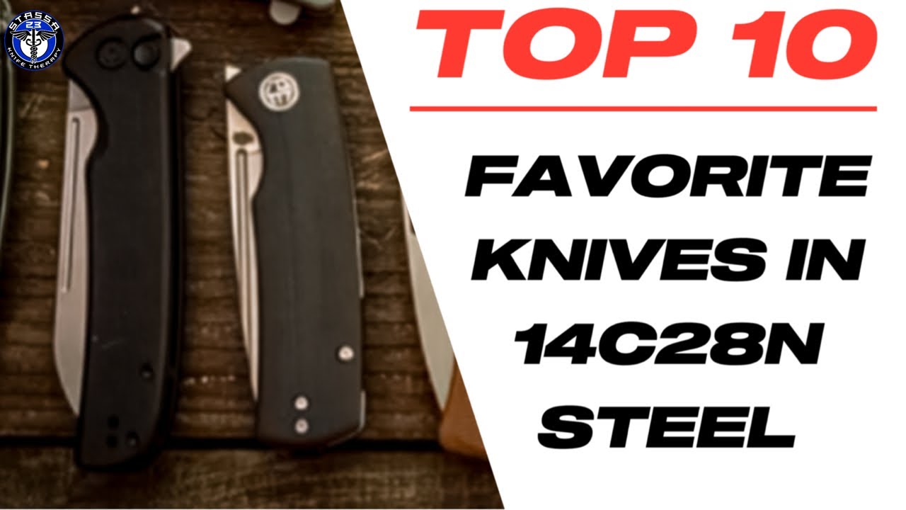 TOP 10 FAVORITE KNIVES IN SANDVIK 14C28N STEEL - YouTube
