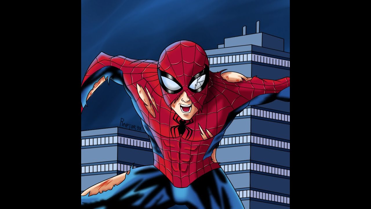 Speed Draw Spider-man (Damaged suit) - YouTube