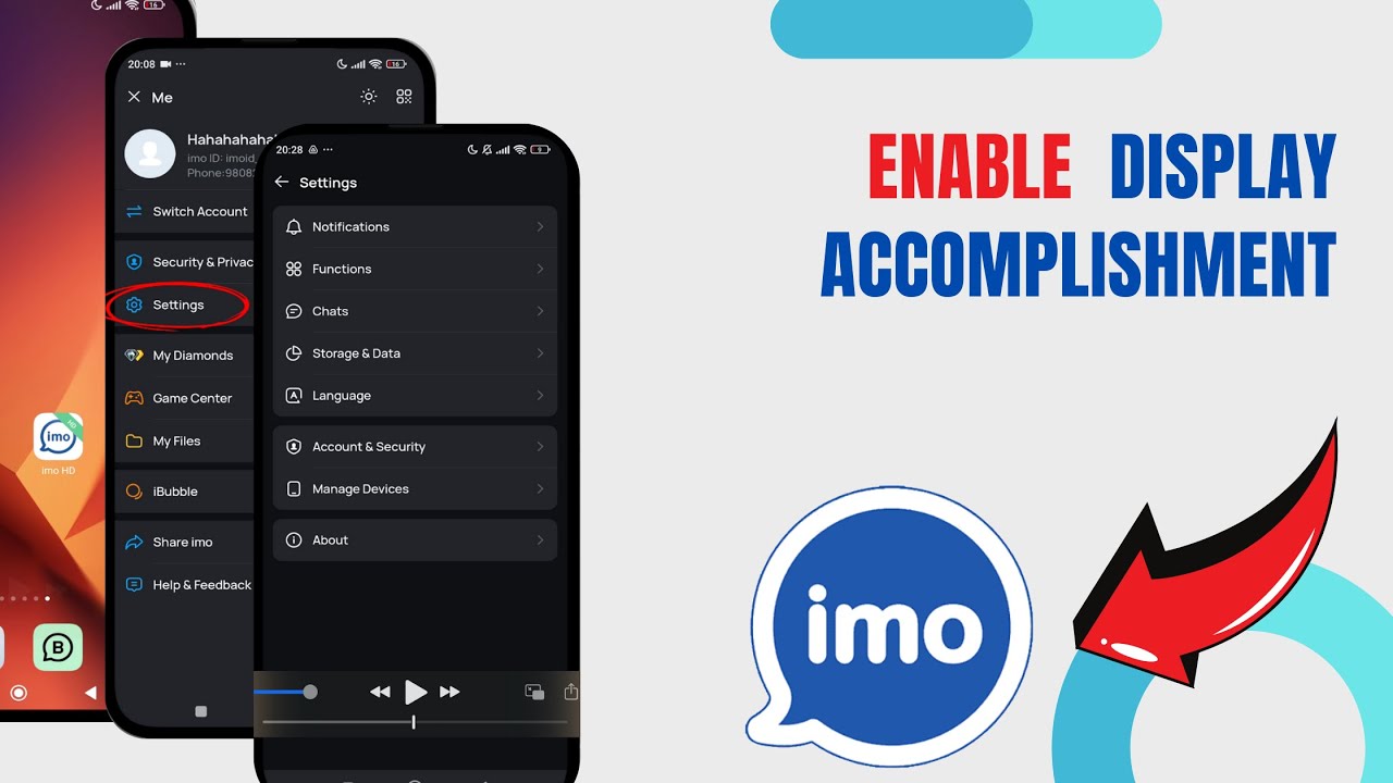 Enable Display Accomplishment On Imo HD. |Technologyglance - YouTube