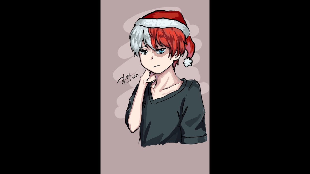 [SPEEDPAINT] Santa Todoroki | Boku no Hero Academia - YouTube