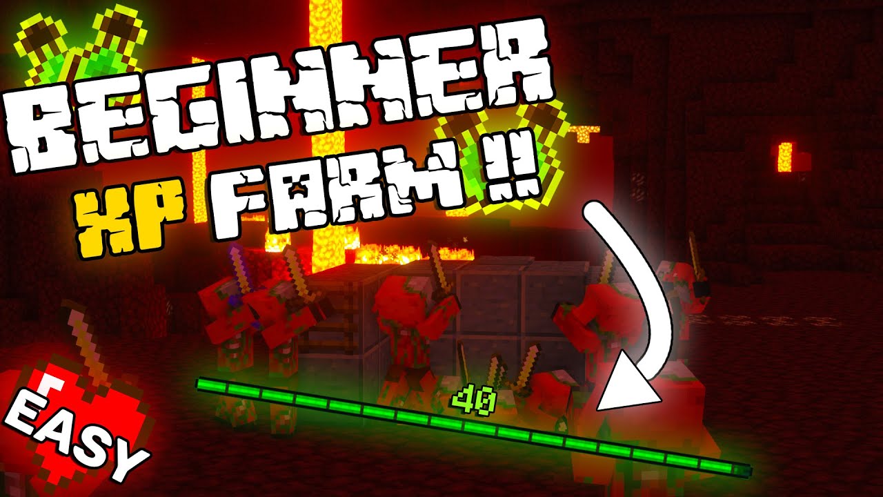 Minecraft : Easy XP FARM TUTORIAL ! ( Without Mob Spawner ) - YouTube