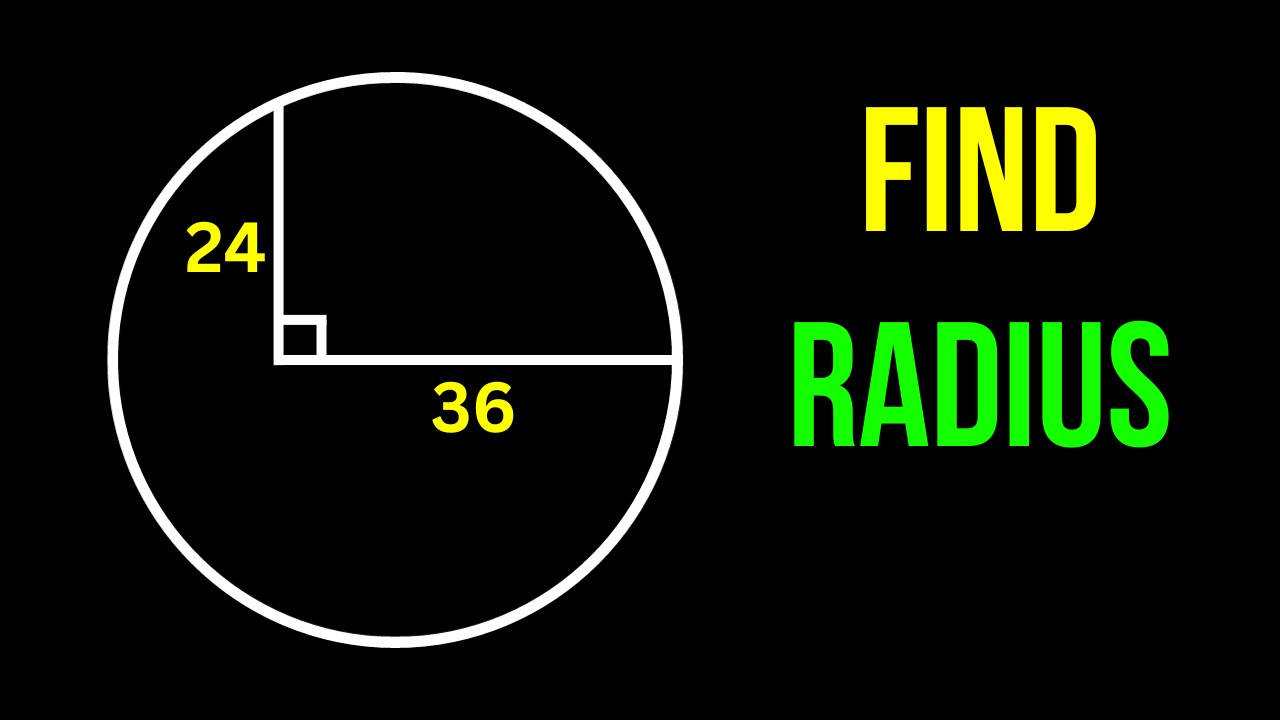 A Nice Geometry Problem | Find the radius of the circle | 2 Different ...