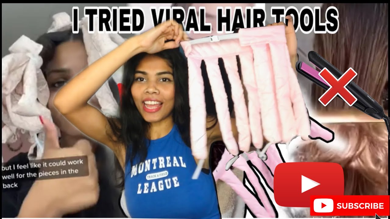 I tried viral hair tools😱| octopus hair curler | hair curler | viral ho ...