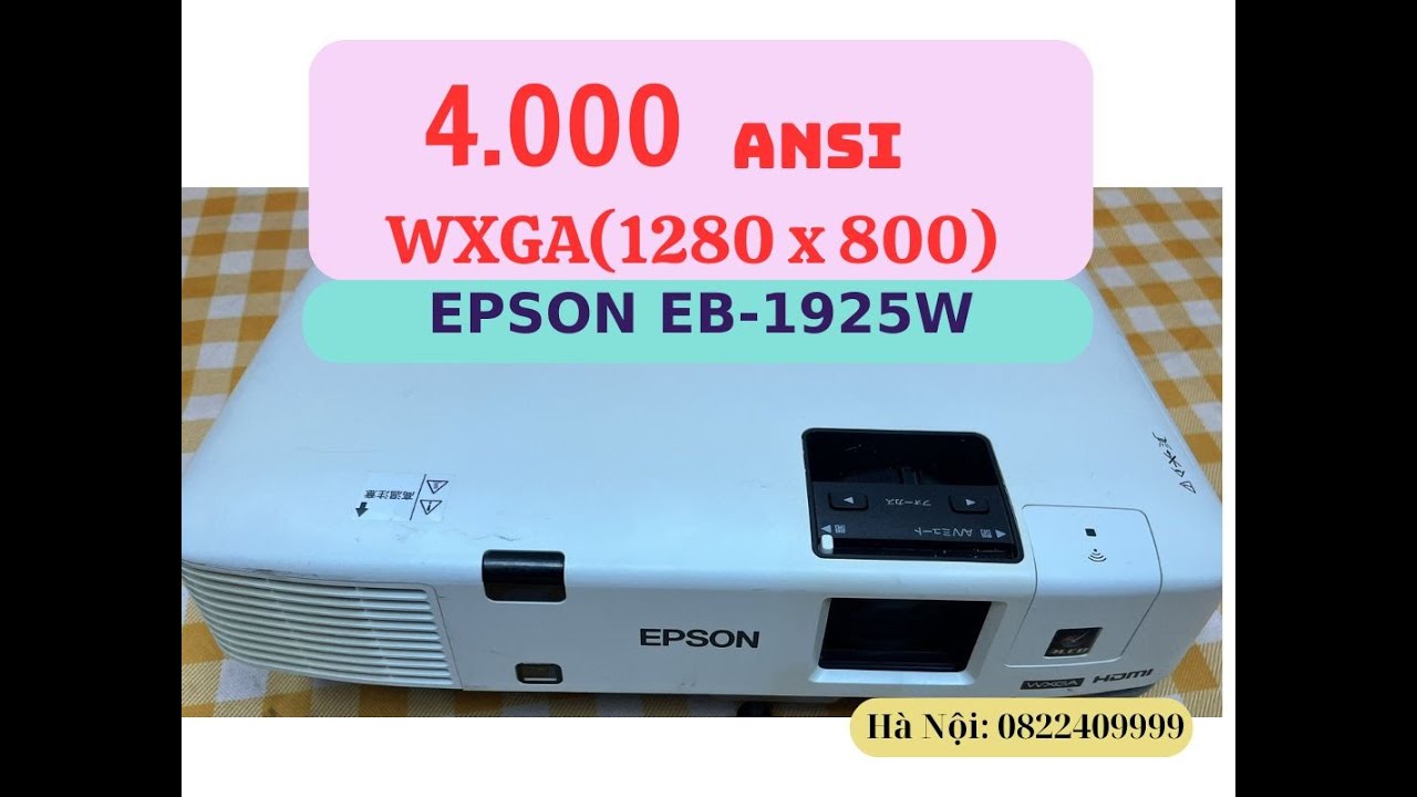 Máy chiếu cũ Epson EB 1925w giá rẻ (MALF110412L) - YouTube