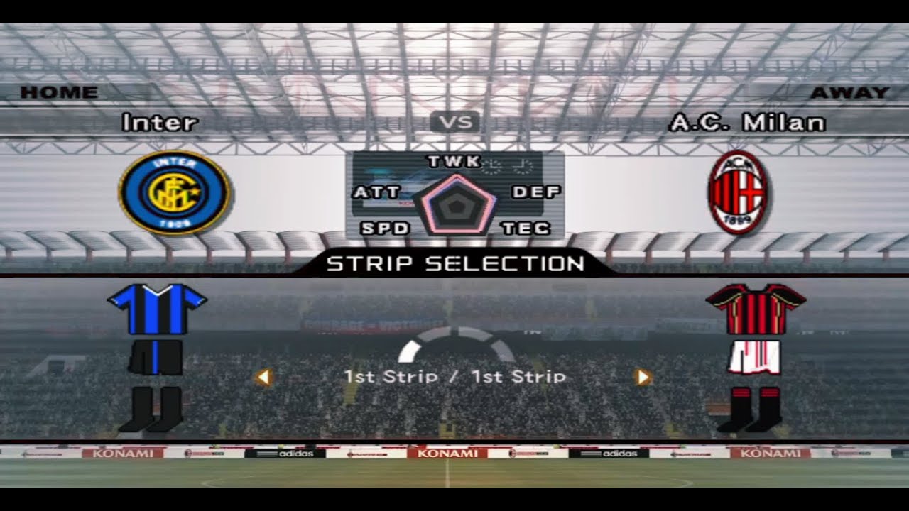 PES 6 - Inter vs Milan / PS2 - YouTube