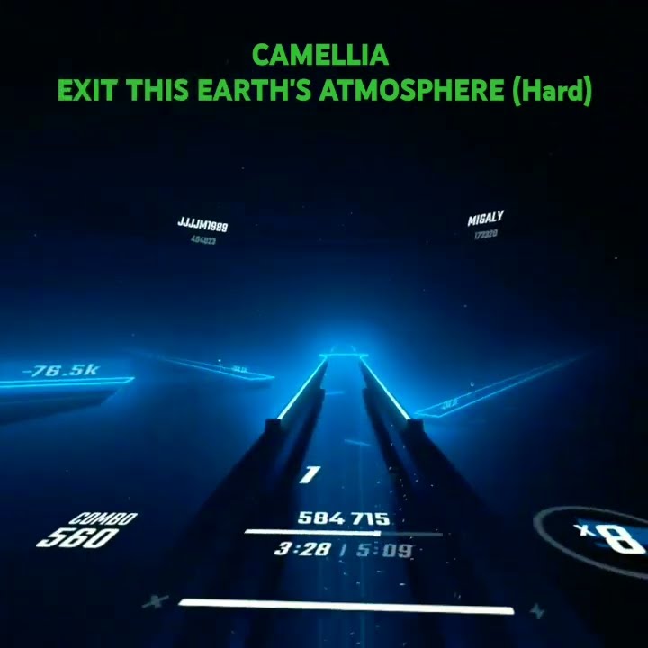 EXIT THIS EARTH'S ATOMOSPHERE #camellia #beatsaber #hard #vr # ...