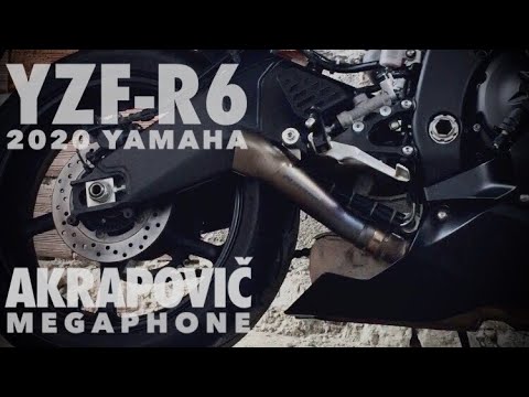 YAMAHA YZF-R6 2020 | Akrapovic Megaphone Exhaust | With vs. Without DB ...