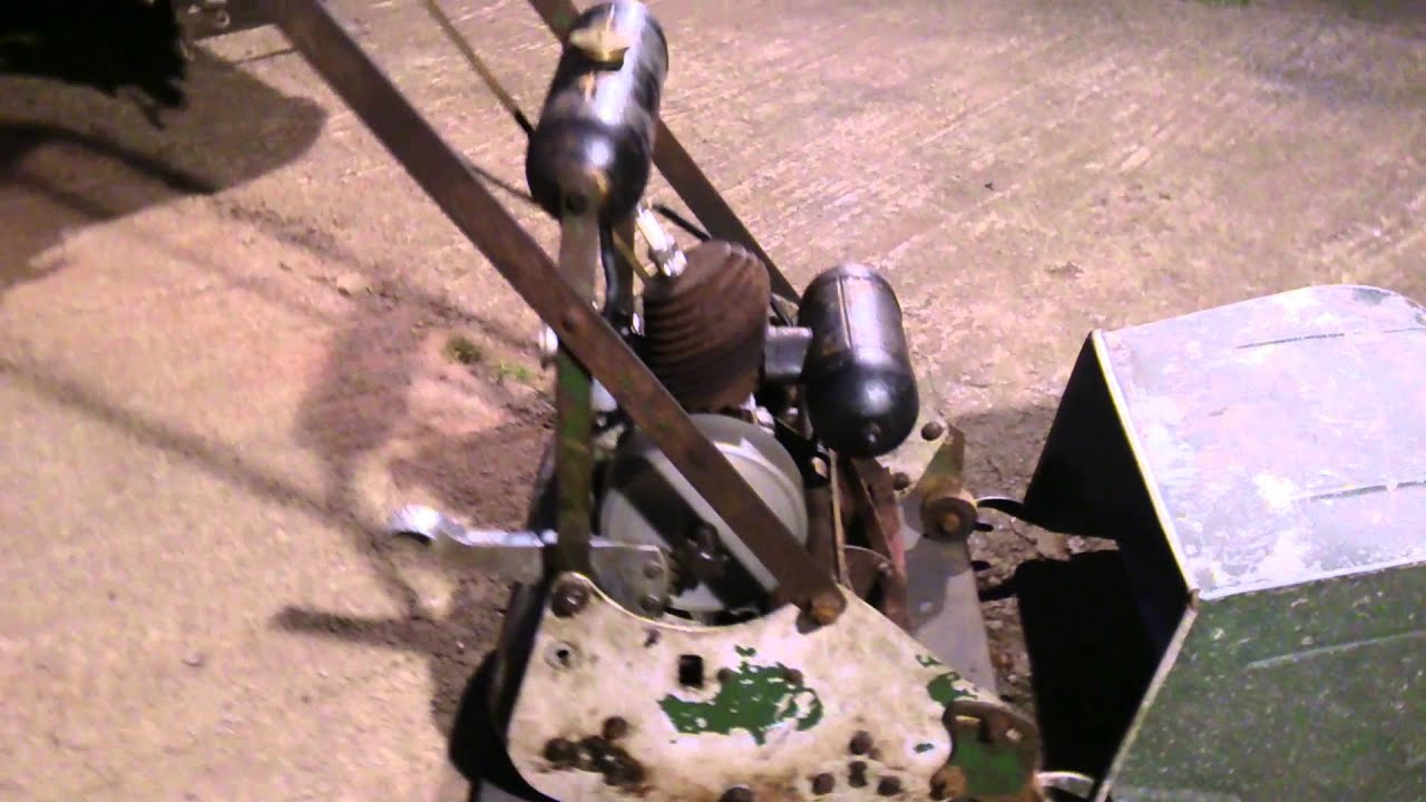Vintage Atco mower Villiers 98cc Midget engine - YouTube