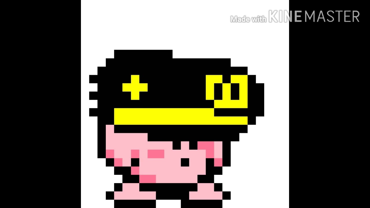 8 bit jotaro kirby with driftveil city playing in the background for 2 ...