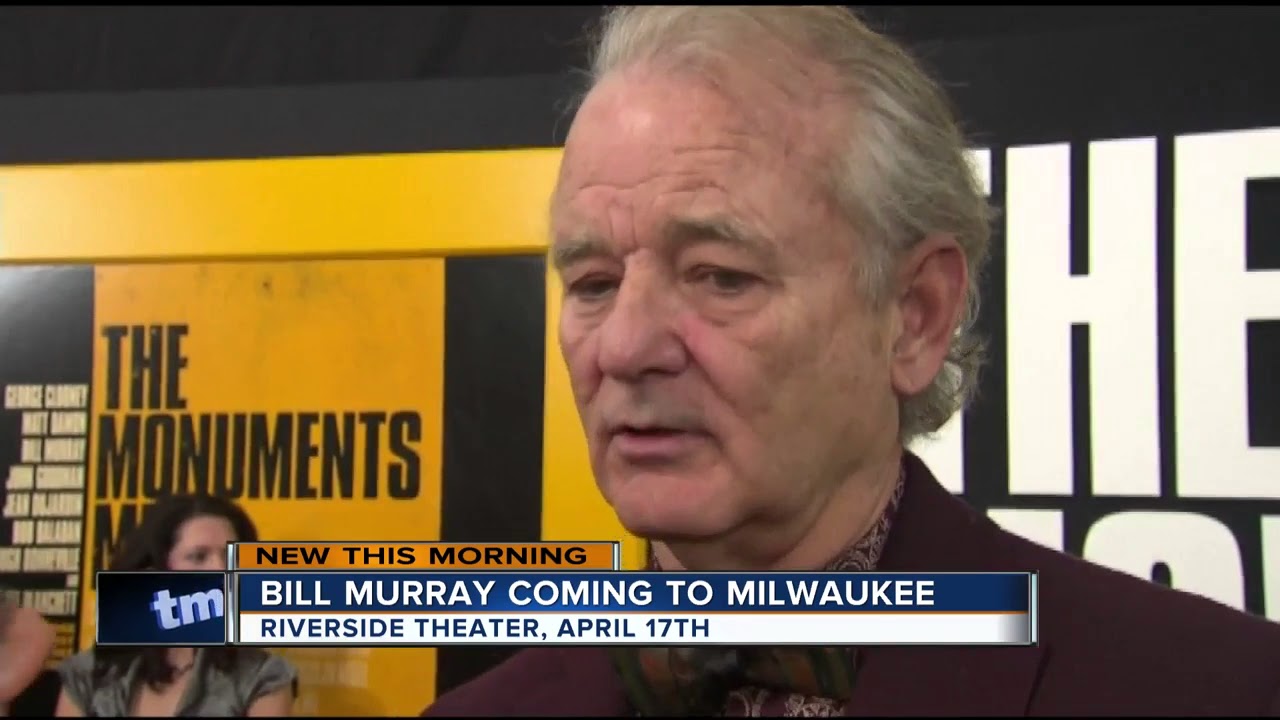 Bill Murray announces Riverside Theater show - YouTube