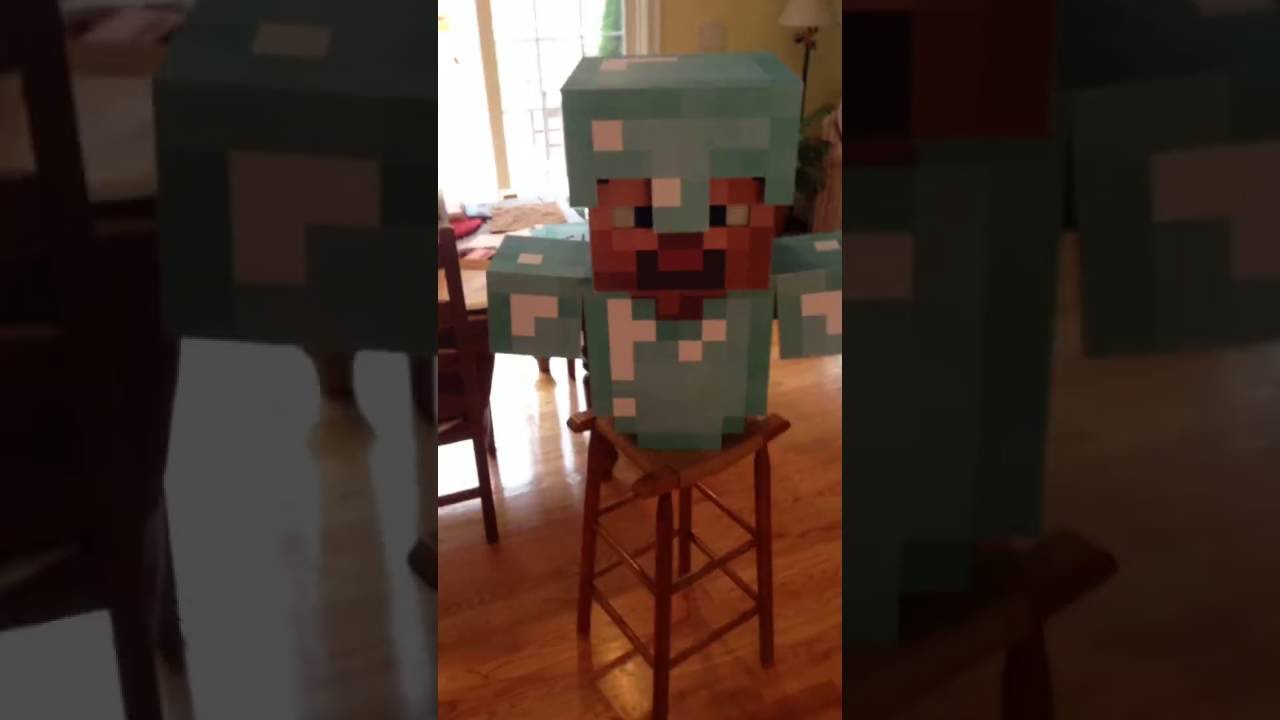 Minecraft Diamond Armor Costume - YouTube