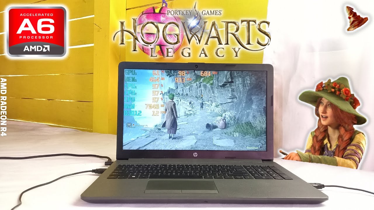 Hogwarts Legacy (AMD A6, Radeon R4 Graphics) Low End Laptop (512MB ...