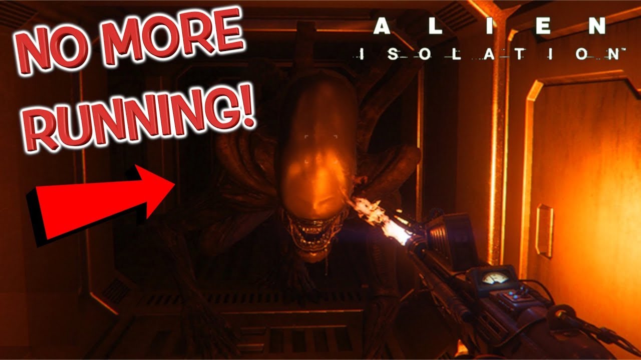 I'M NOT RUNNING ANYMORE!! (FUNNY "ALIEN:ISOLATION" GAMEPLAY #9) - YouTube