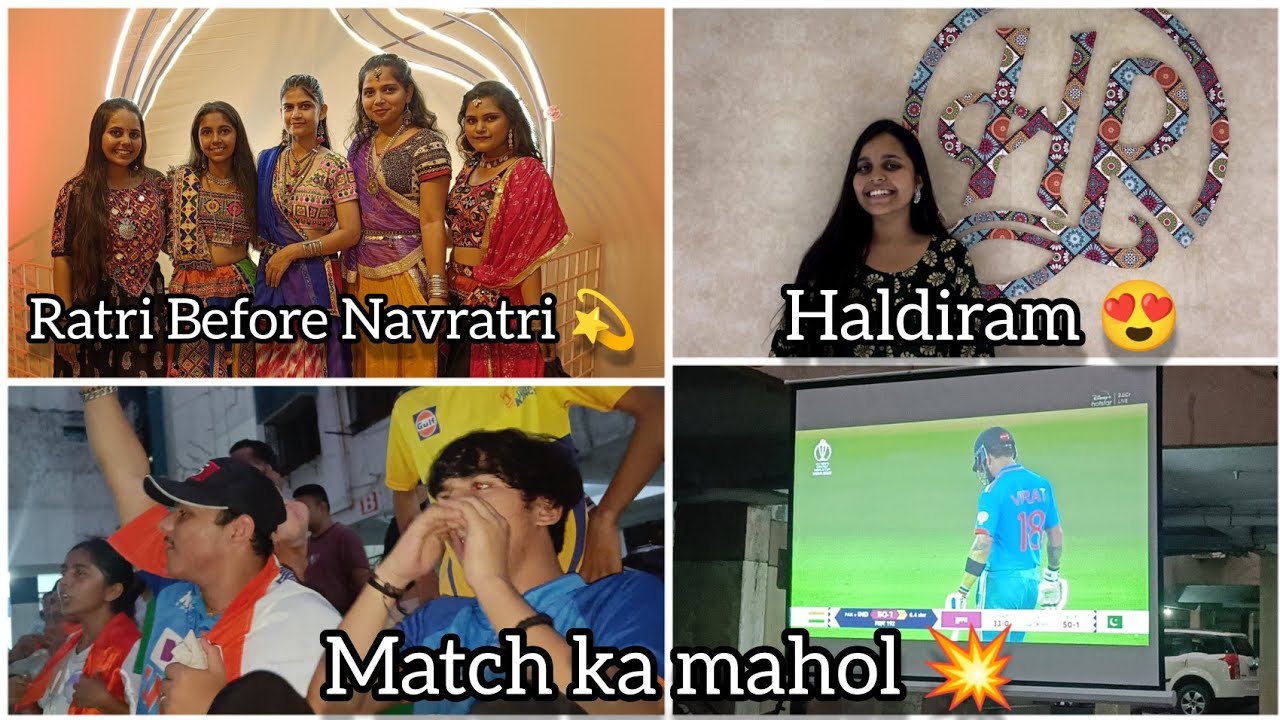 Ratri Before Navratri 💥 | India vs Pakistan | Hamare yaha match ka ...