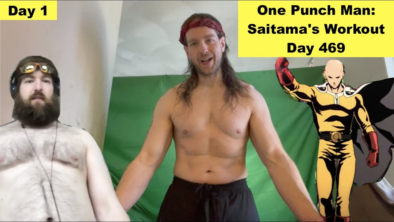 One Punch Man: Saitama's Workout Day 469 - YouTube