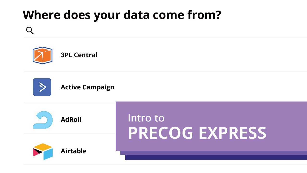 Introduction to Precog Express - YouTube
