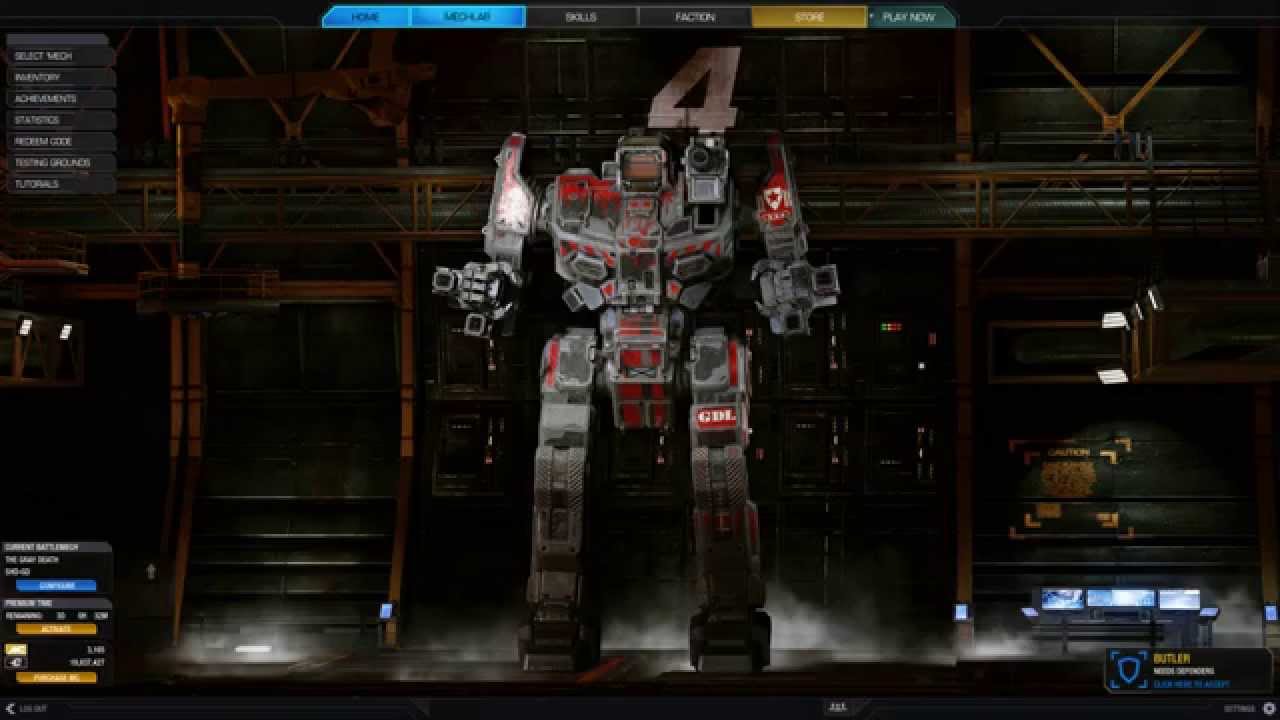 MWO: Gameplay #321 ShadowHawk GREY DEATH Damn its Hero Time - YouTube