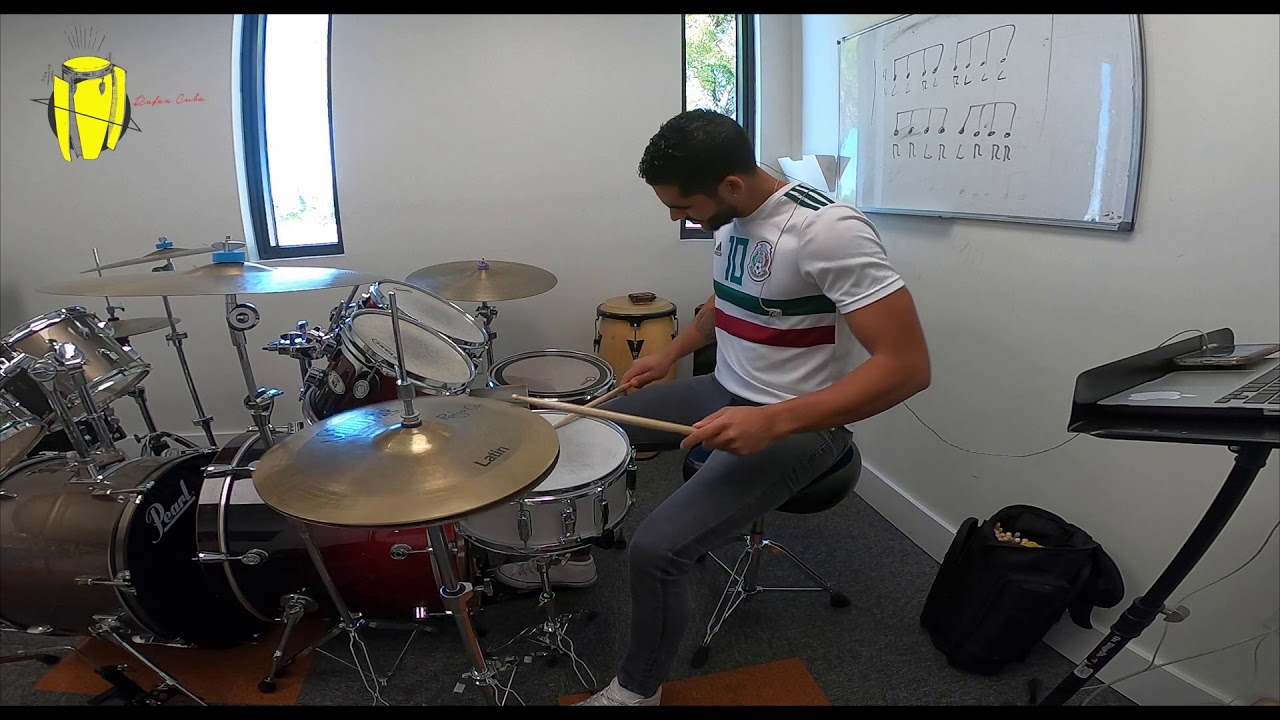 Timba Rhythm Drum Set - Tun tun - YouTube