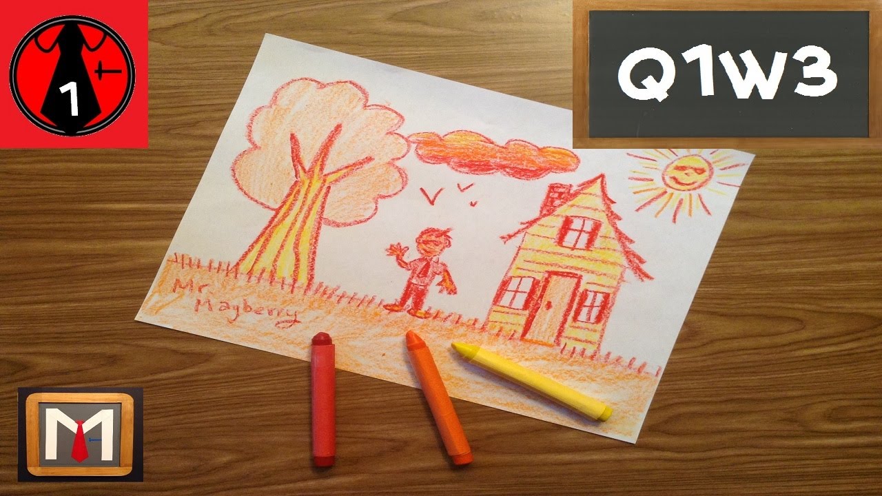 Drawing a Warm Sunny Day (Using Warm Colors) - YouTube