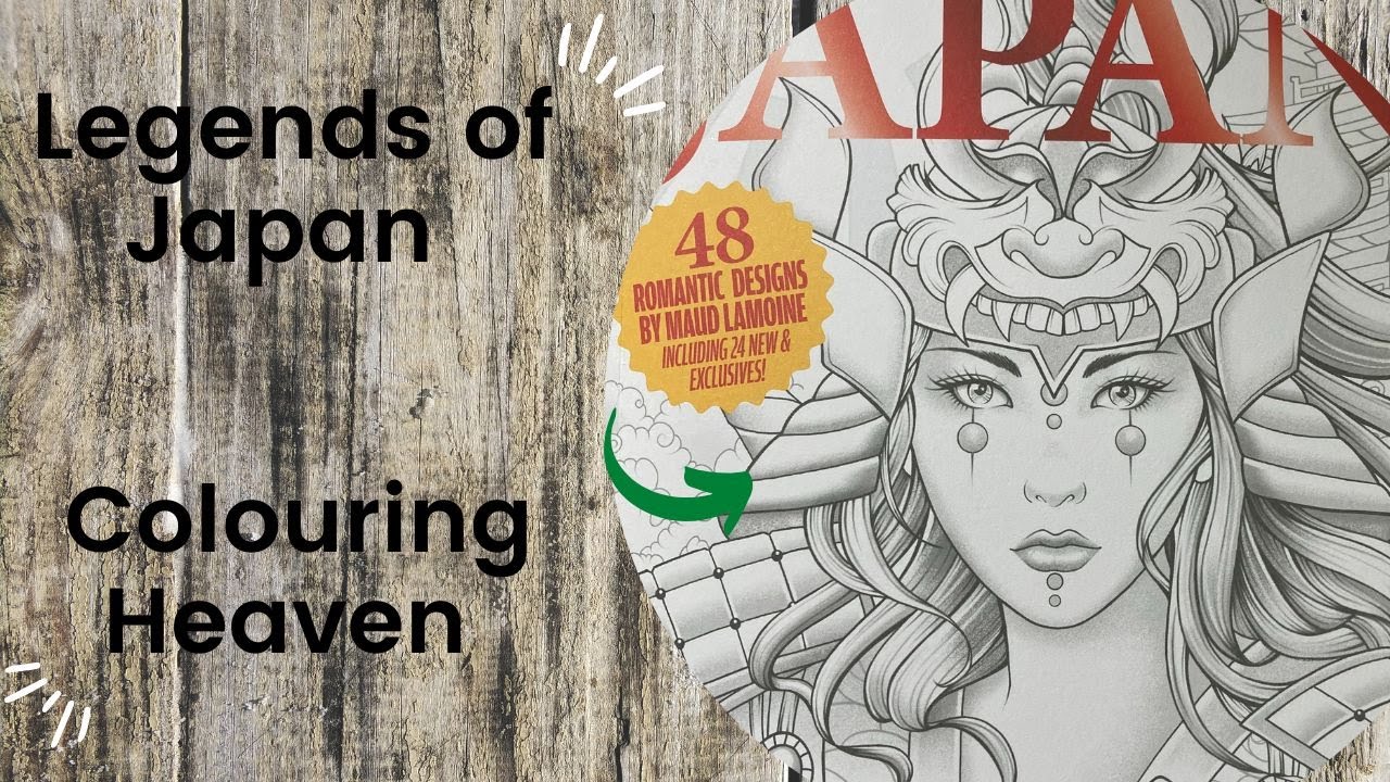 Legends of Japan - Colouring Heaven //Adult Colouring Book Flip Through ...