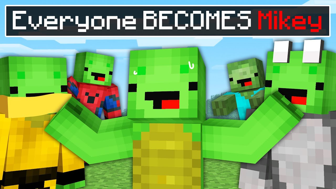 Everyone BECOMES MIKEY in Minecraft! - YouTube